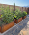 Rectangular Corten Planter – CortZen Outdoor Decor